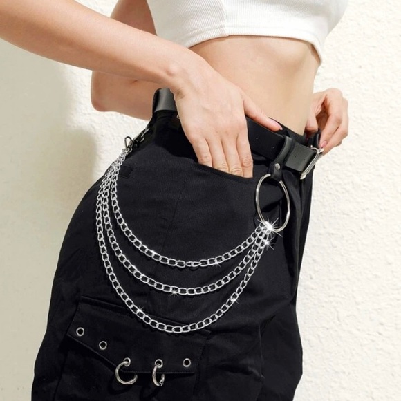 Private Label | Accessories | Nwt Adjustable Oring Chain Detail Belt ...